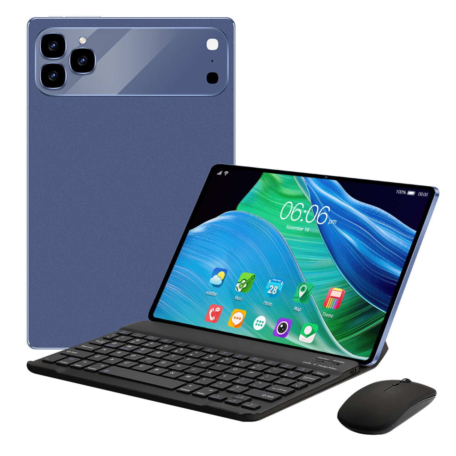 Планшет Планшет Teclast 10.1" 60Гц, 16+1024 ГБ, Android 12 голубой, Wi-Fi + Cellular, обычная, Wi-Fi,5.0, Global,800