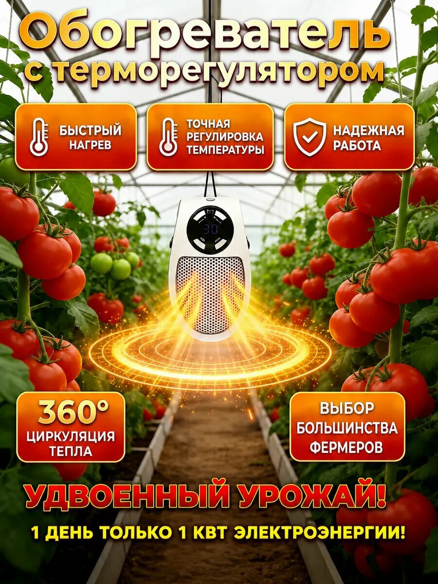 Обогреватель для теплицы с терморегулятором инфракрасный