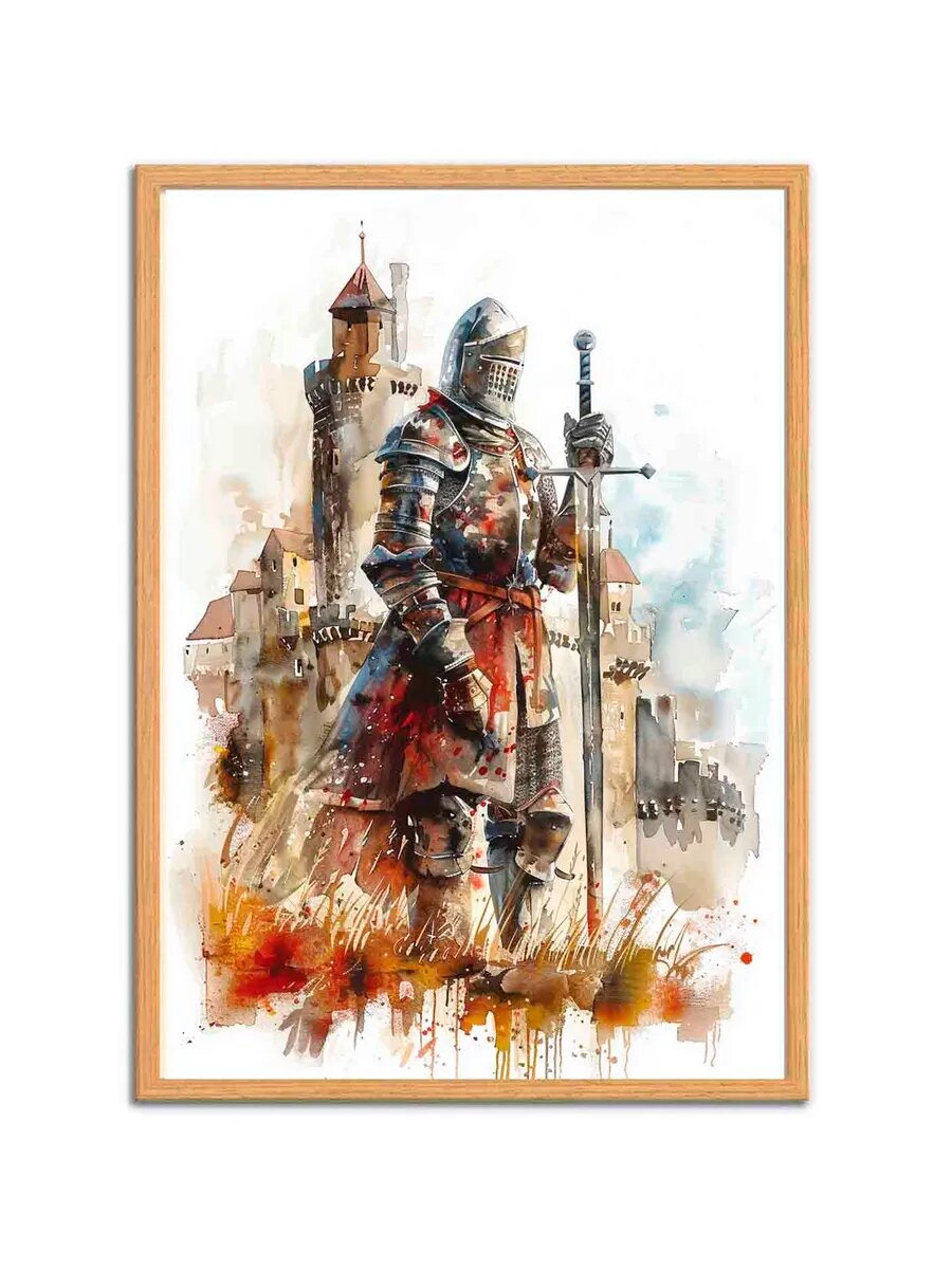 Рыцарь-фермер из куропатки 3, Плакат 30x42см