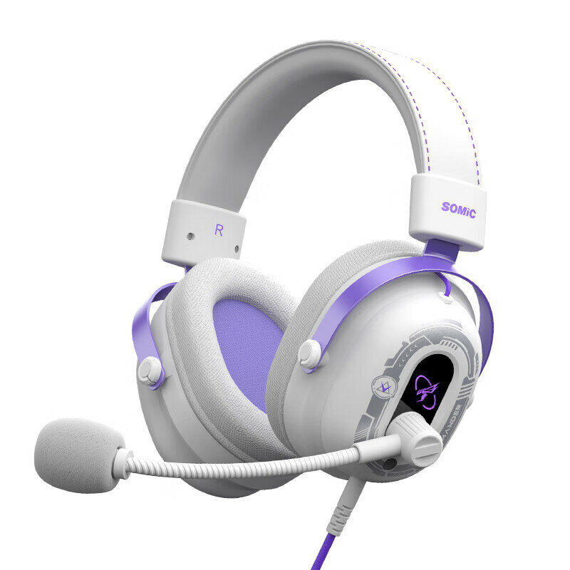 SOMIC G936 PRO+ Накладные игровые наушники для мобильных игр с треугольной аудио-локацией, Type-C проводные,