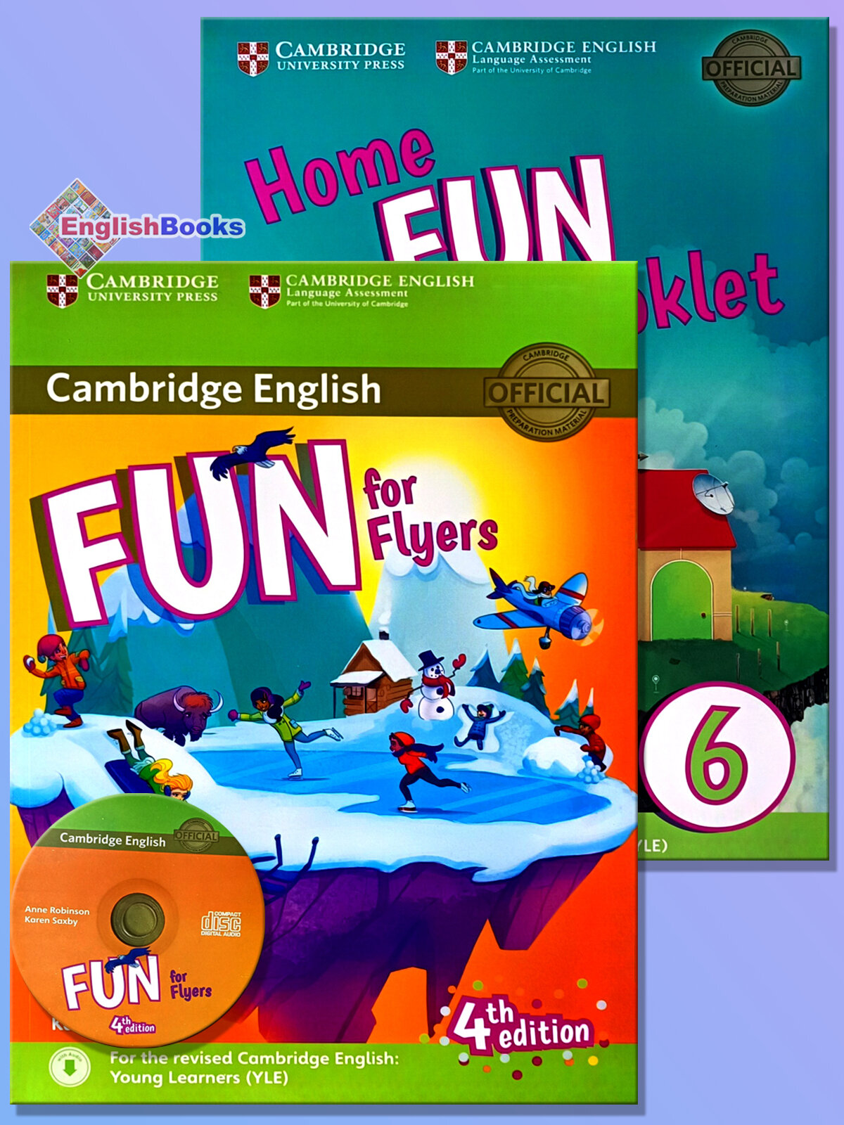 Fun for Flyers + Home Booklet 6 ,4 th edition , комплект с CD
