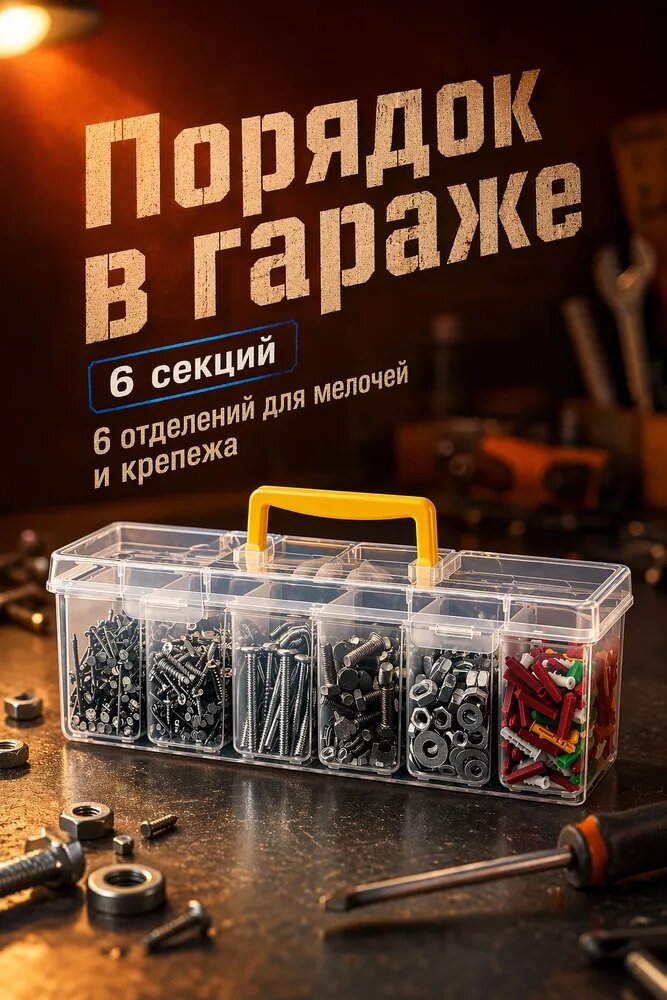 Ящик для хранения длина 24 см, 1 шт