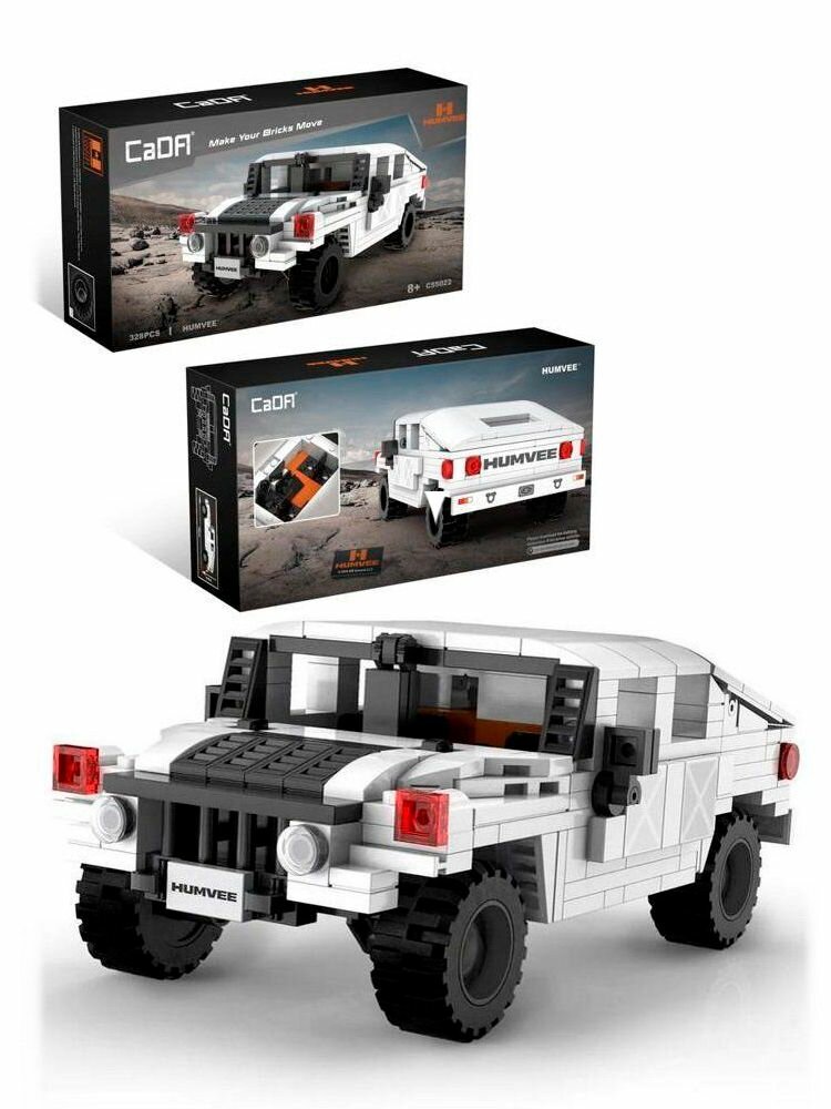 Конструктор CaDA военный бронированный автомобиль HumVee (328 деталей) - C55022W