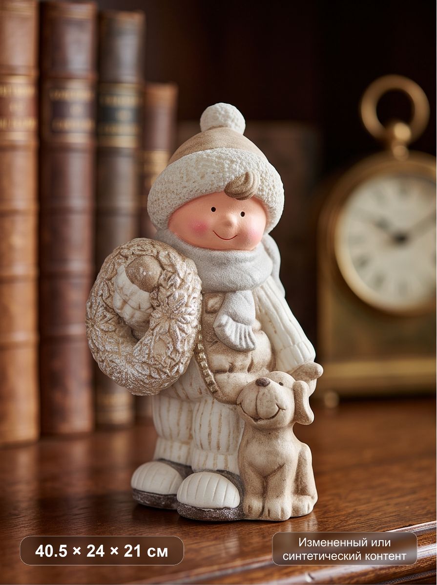 Фигурка декоративная "Ребёнок", L24 W21 H40,5 см