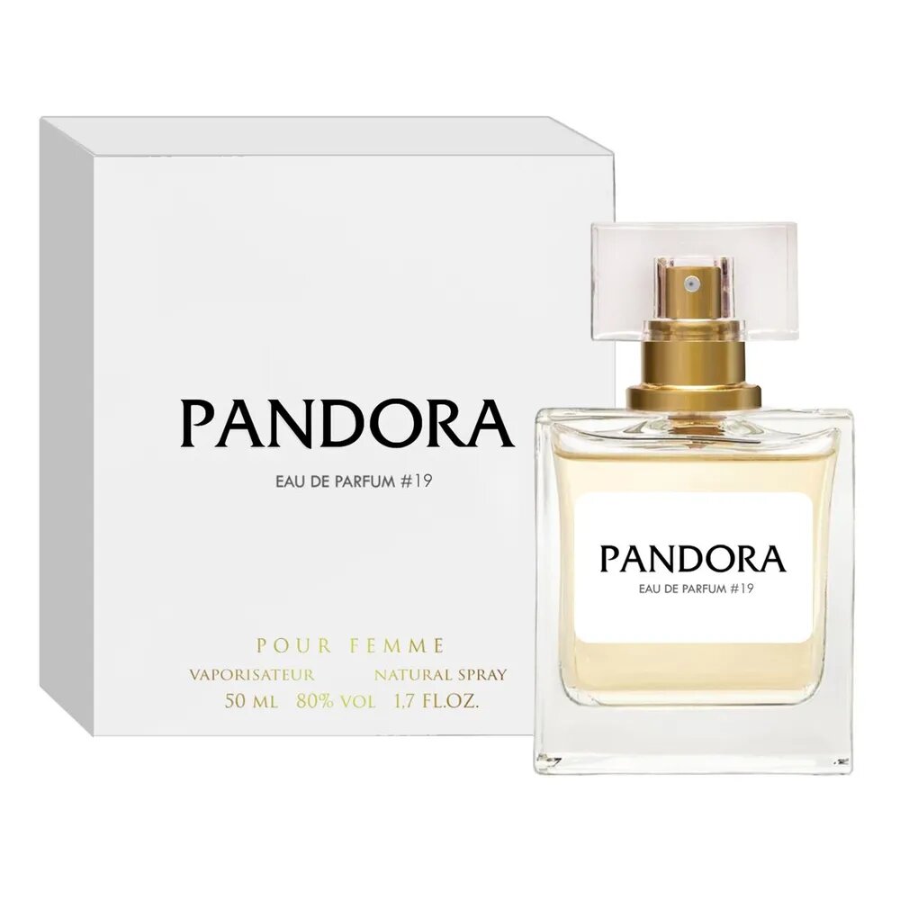 PANDORA/ Парфюмерная вода женская PANDORA №19 50мл/ Парфюм женский, парфюм, женский, духи, туалетная вода, парфюмерия, для женщин, подарок