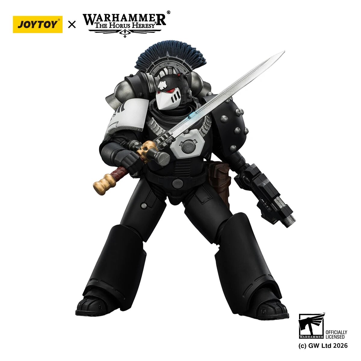 JOYTOY Warhammer 40K 1/18 Фигурка Raven Guard Dark Fury Mor Deythan MkVI MKVI Sergeant