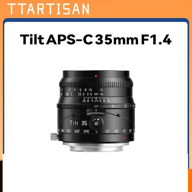 TTARTISAN Tilt APS-C 35мм F1.4, большая апертура X Z RF M43 для Sony Fuji XT5 Nikon ZFC Canon Panasonic