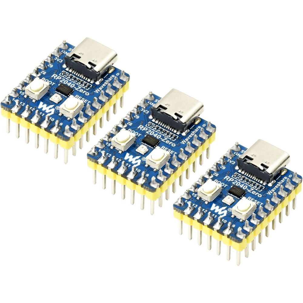 3 платы разработки RP2040-Zero Mini PICO с чипом ARM Cortex-M0+ и паяльными площадками для SMT