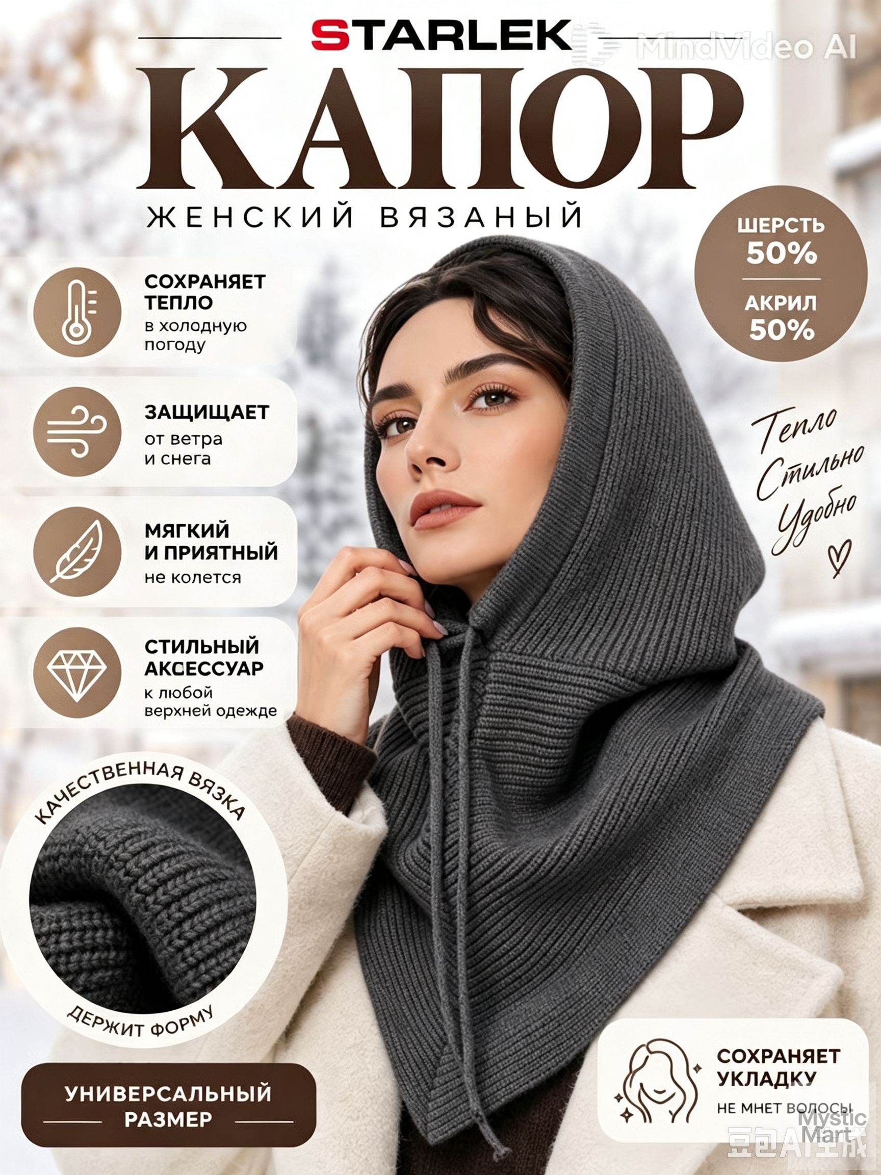 Капор  Базовая коллекция для женщин