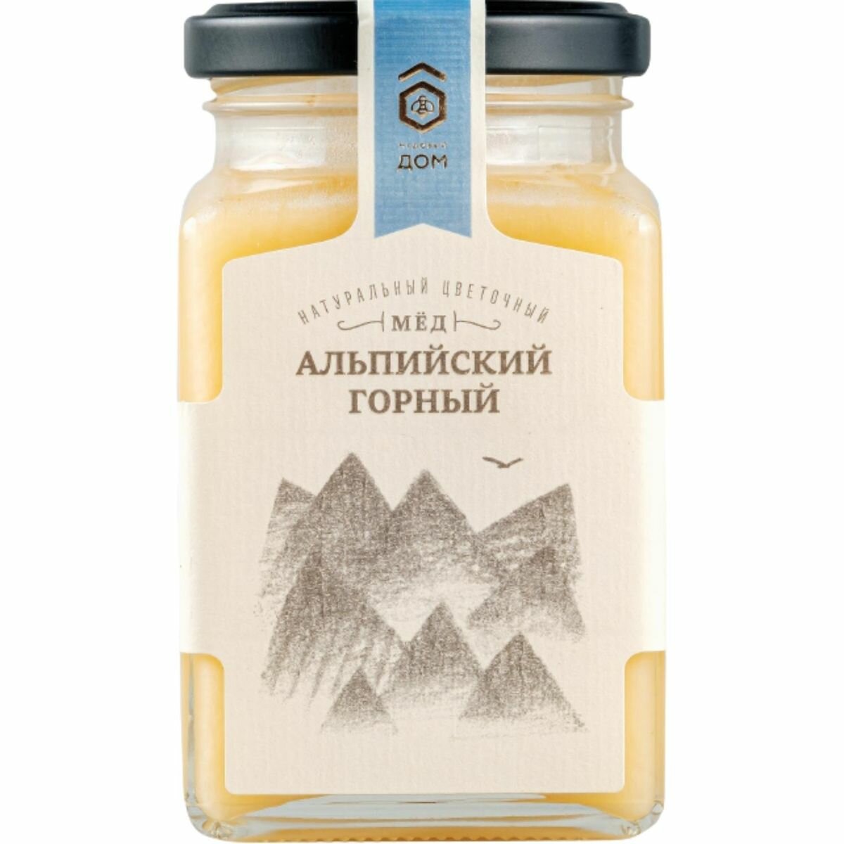 Мед Медовый Дом натуральный цветочный Альпийский горный стекло, 320г (2486329), 1шт.