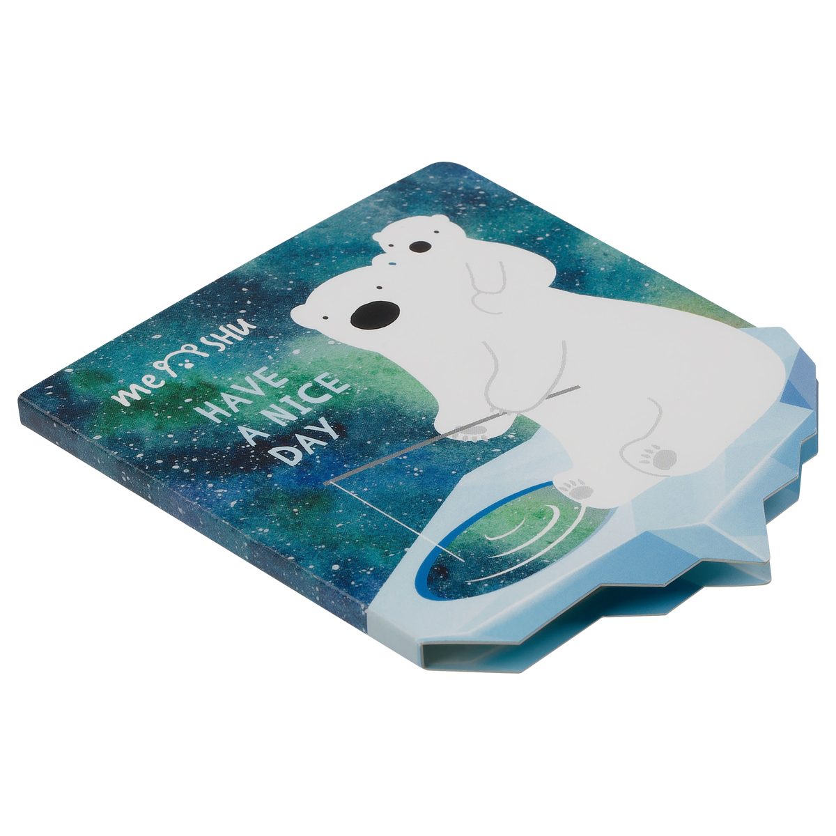 Флажки-закладки и самоклеящиеся блоки в наборе MESHU "Polar Bears", 20л, европодвес (MS_64890)