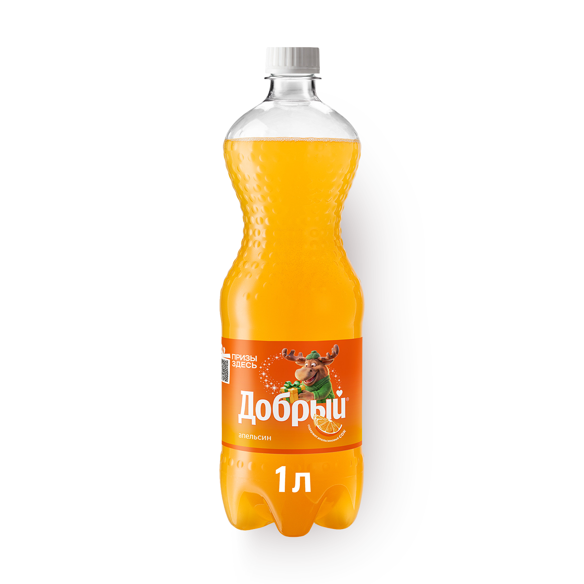 Напиток Добрый "Апельсин", газированный, 1 л, пластиковая бутылка