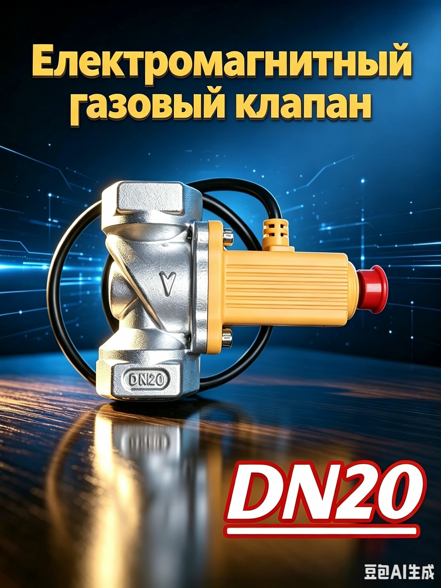 Датчик утечки газаЭлектромагнитный газовый клапан отсекате3/4