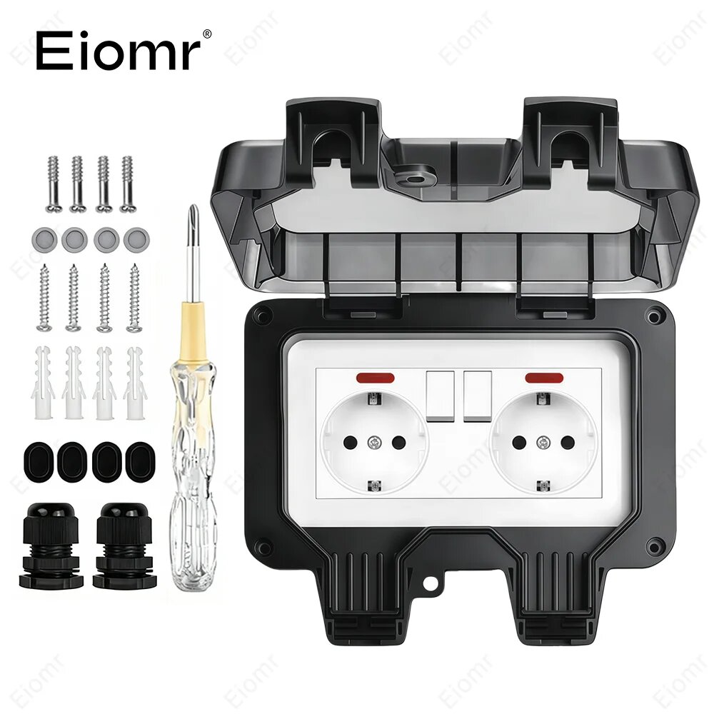 EIOMR Уличная Розетка IP66 Schuko 16А