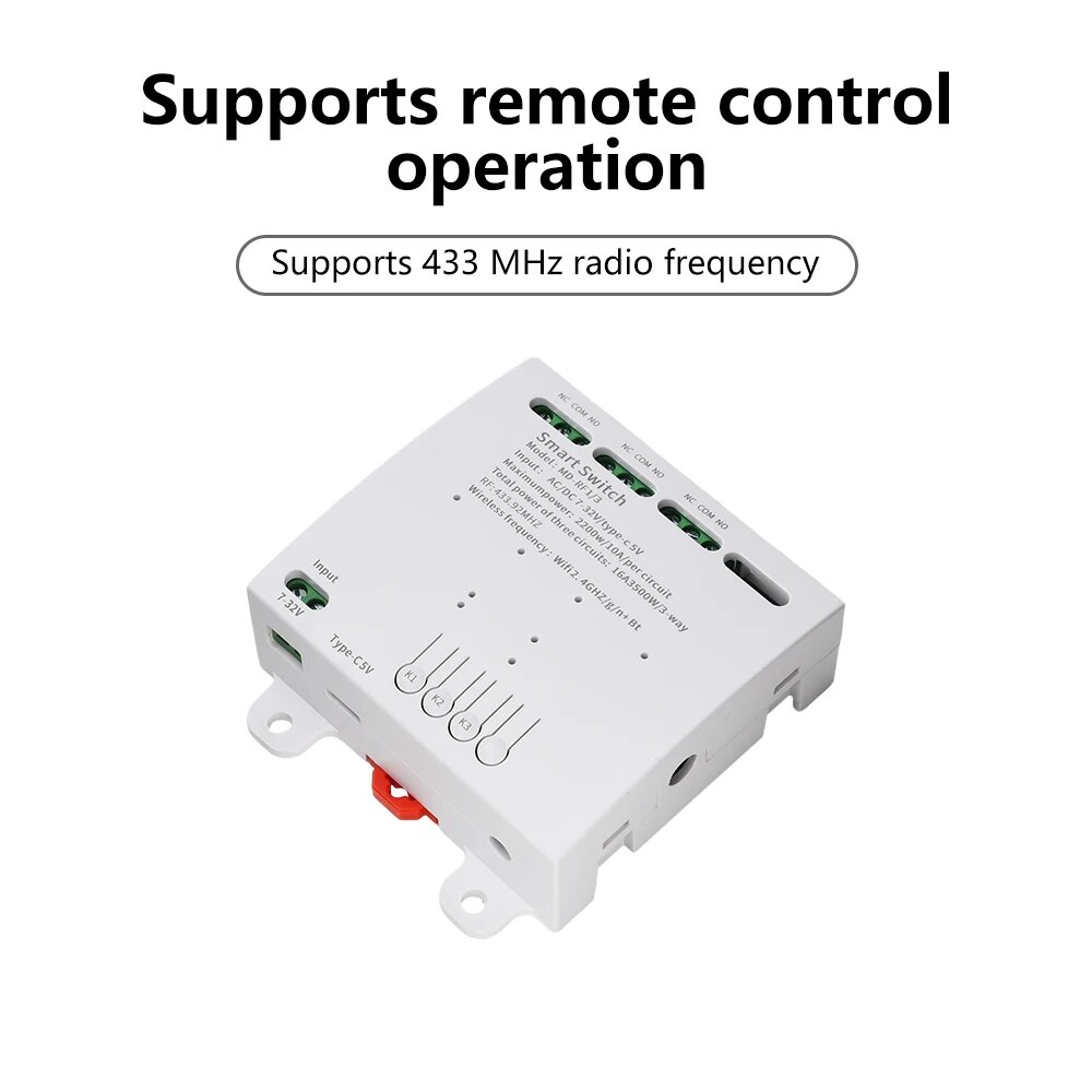 Smart Wifi Switch Module Aideepen 3CH 90-265V — фото 1