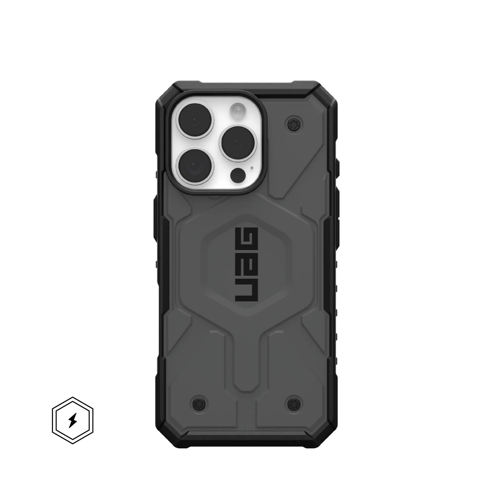 Защитный чехол UAG Pathfinder с MagSafe на iPhone 16 Pro, Silver