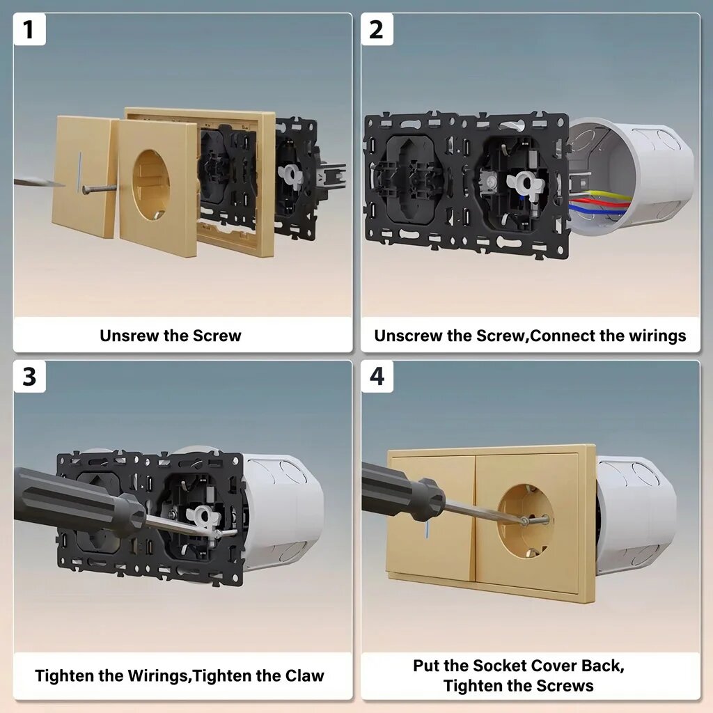 BSEED E Series EU Socket With Cover — фото 1