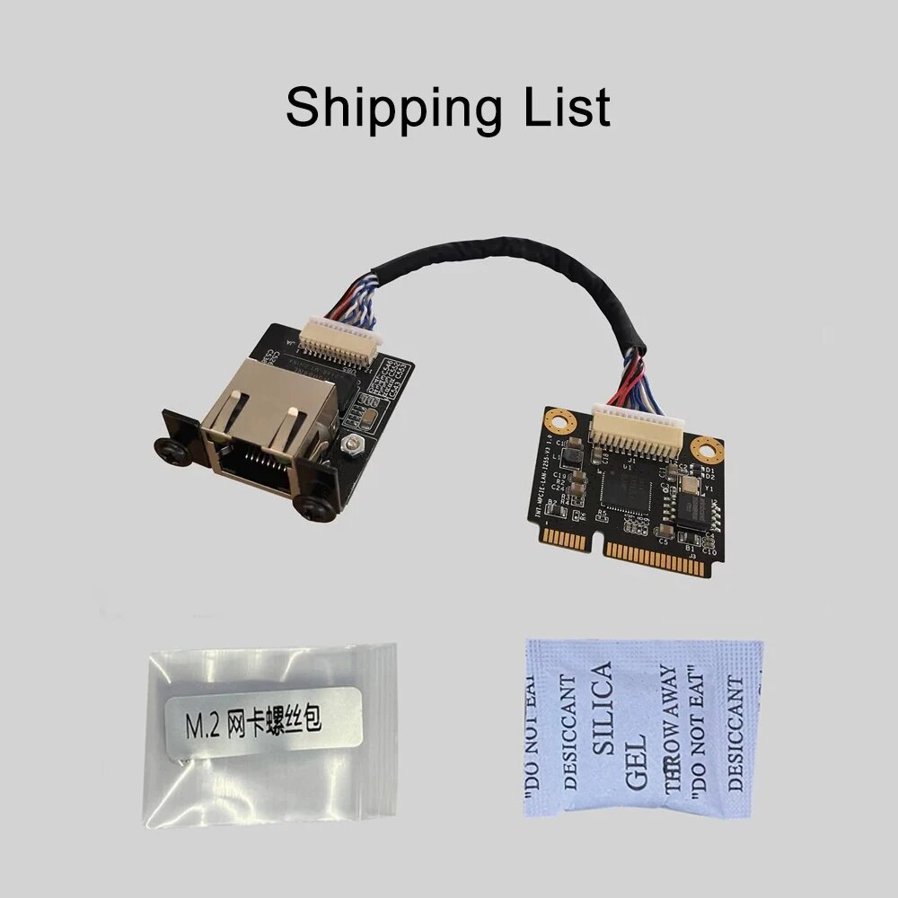 Сетевая карта Intel i226V 2.5G Ethernet youyeetoo 15cm