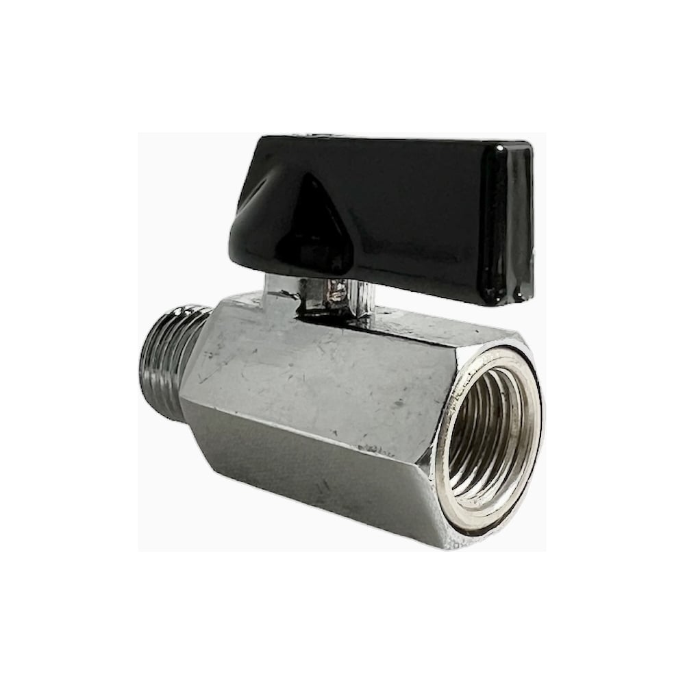 Кран переходник резьба внутренняя и наружная 1/4" FXM 4404 Pegas pneumatic