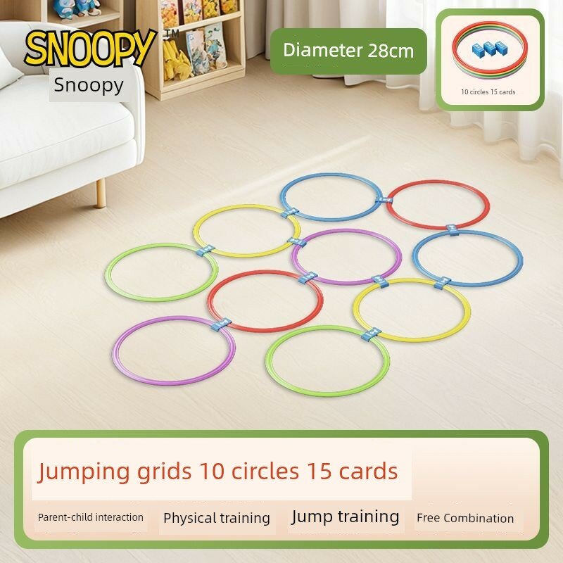 Snoopy экологичные кольца 10 цветов 28 см диаметр для малышей 2-4 лет круг тренировки прыжков без песочного мешка