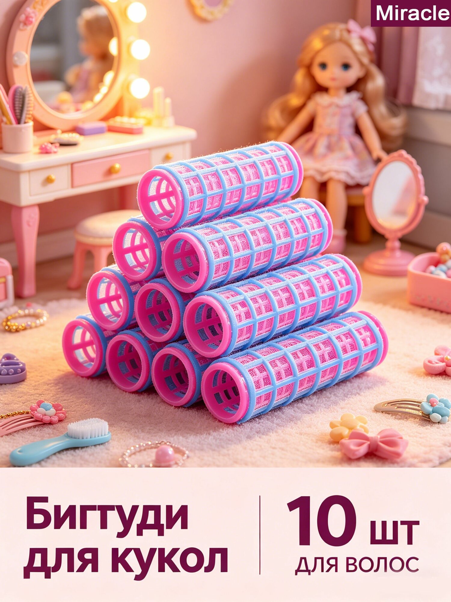 10 Штук Милые Заколки Для Кукольных Волос Размером 4 80X1 40X1 40Cm