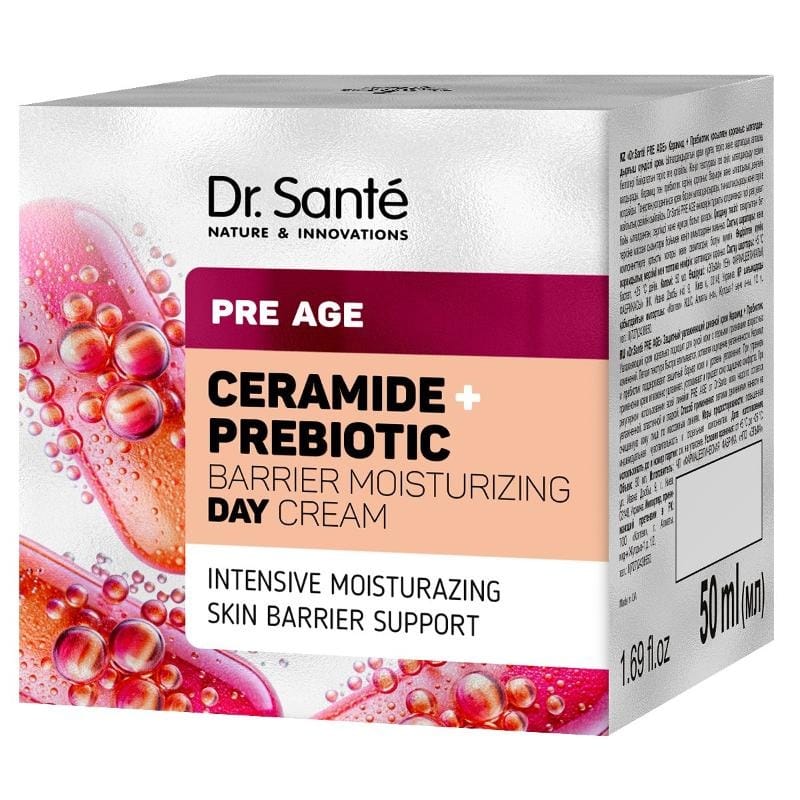 Крем для ухода за кожей Dr. Sante Pre Age защитный увлажняющий дневной керамиды и пребиотик, 50 мл