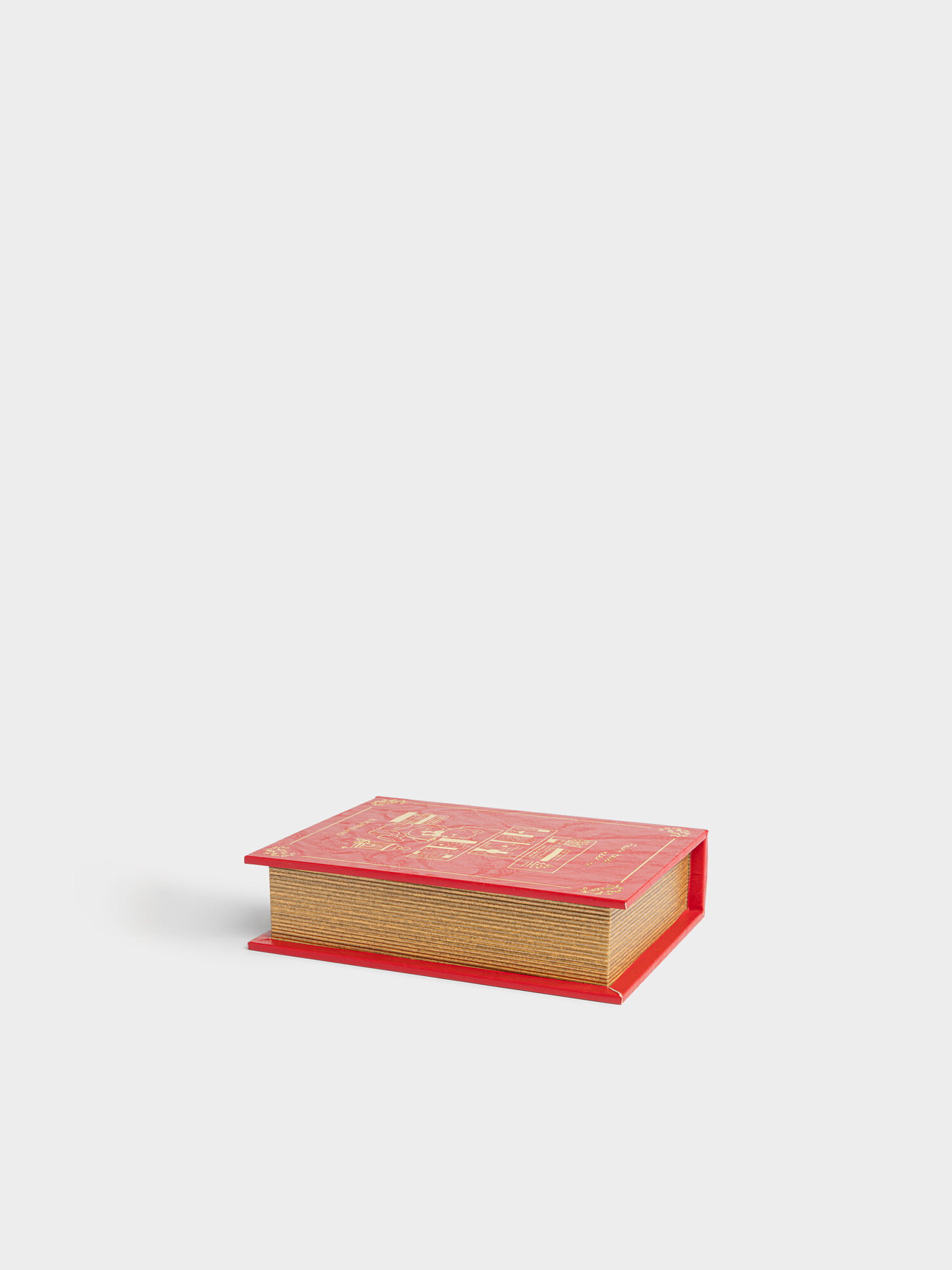 Шкатулка для украшений, 22х18 см, МДФ, прямоугольная, красная, Книга, Classic miracle