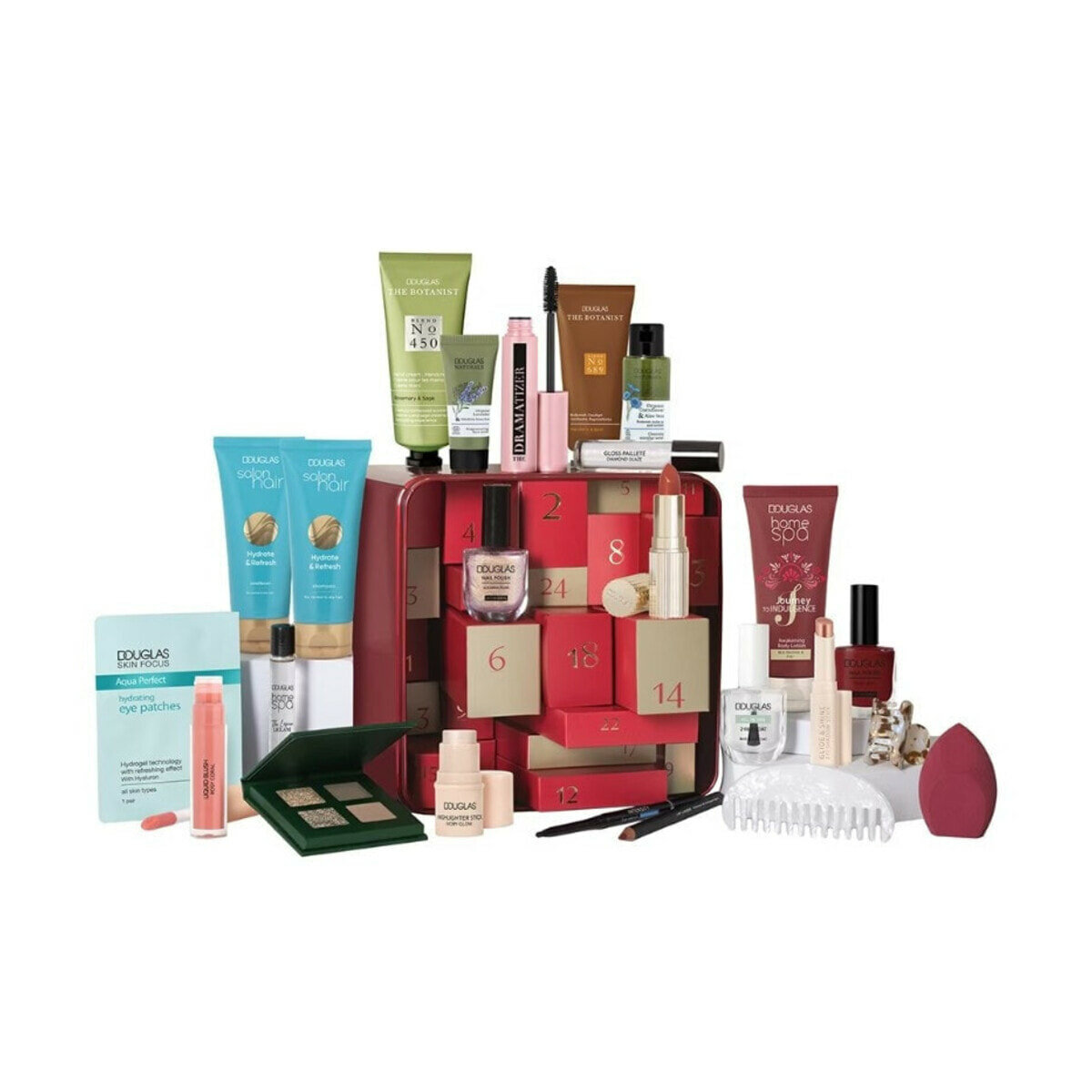 Косметический набор Douglas Skin Focus Luxury адвент макияж и уход унисекс, 24 окошка