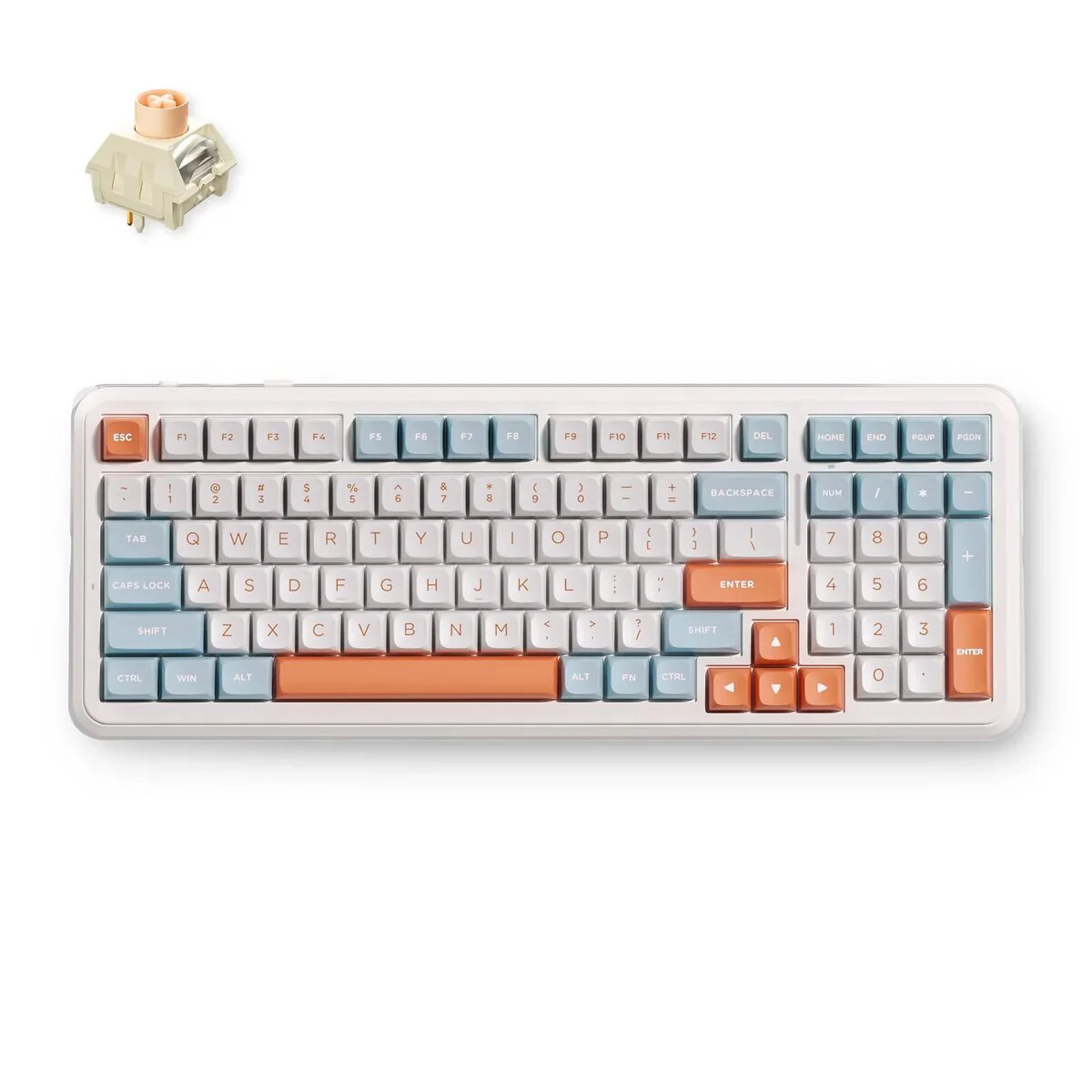 Механическая клавиатура MCHOSE K99 V3, цвет товара Sky Orange