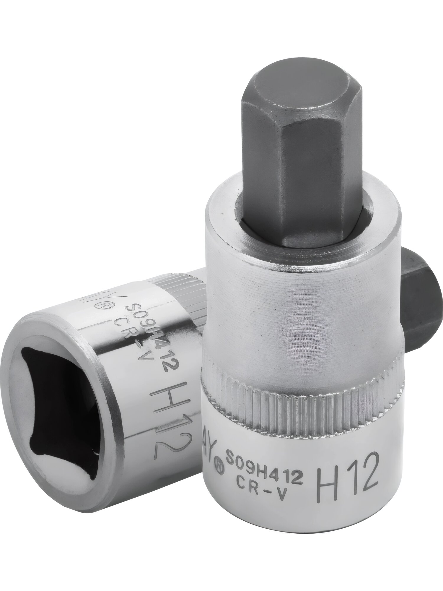 Торцевая головка 1/2"DR с шестигранной вставкой Hex 12 мм, L-55 мм JONNESWAY S09H412