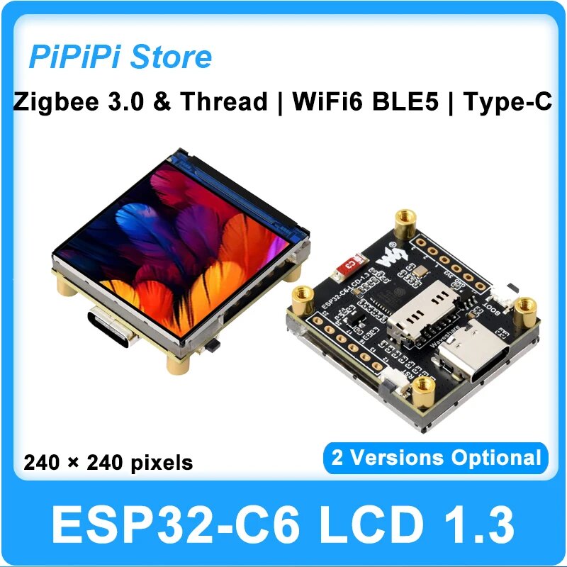 ESP32-C6-LCD-1.3 дисплей — фото 1
