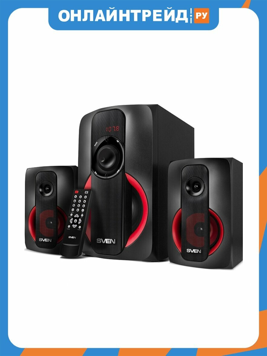 Колонки 2.1 Sven MS-304 Black 20W+2x10W Bluetooth (SV-015602)