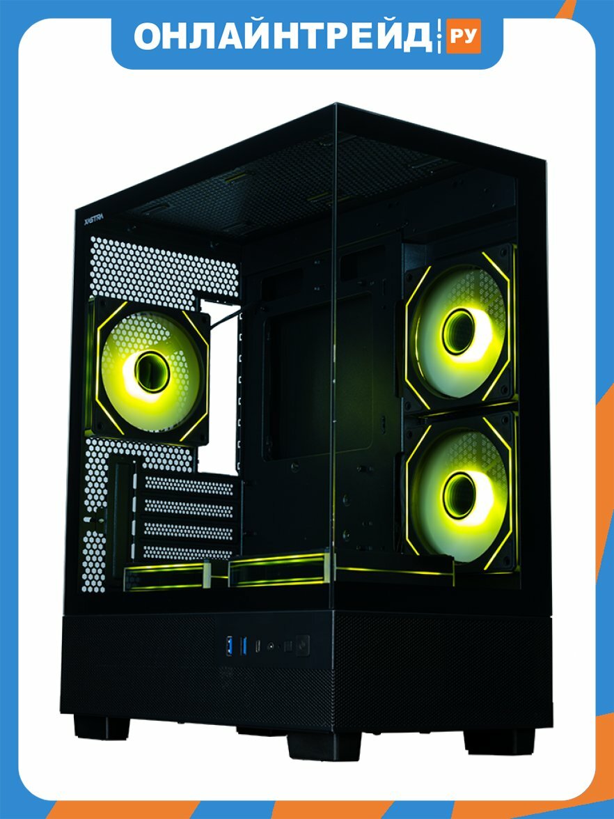 Корпус Xastra Q400M 5ARGB-C6-UC, черный