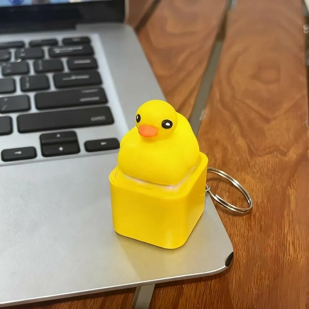 Утка-брелок-игрушка Для Холодильника С Крякающим Голосом