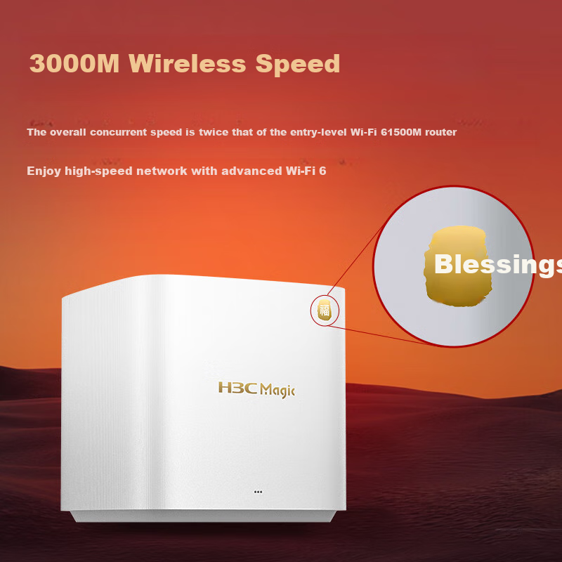 H3C AX3000 WiFi 6 Mesh роутер для полного покрытия дома 2 устройства Цвет：Двойной комплект Fuluai