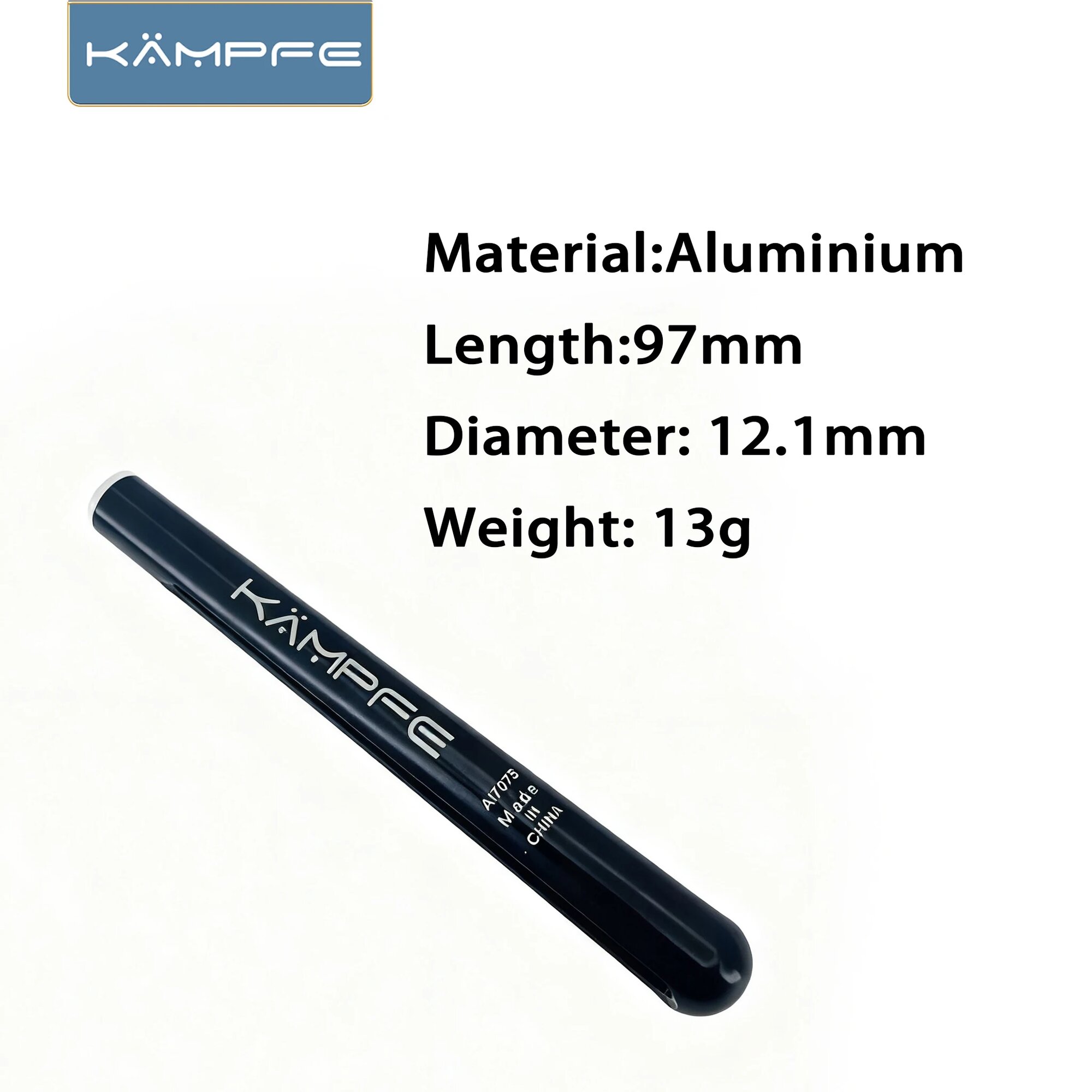 Kampfe Бритва из алюминия, черная, AL-B01-Black