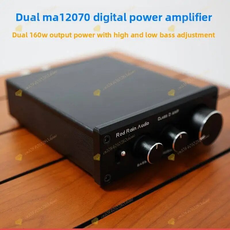 Цифровой усилитель MA12070*2 160 Вт Hi-Fi стерео Черный, Black