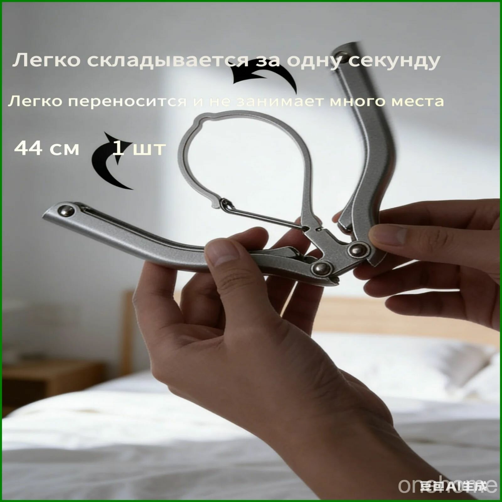 Вешалка плечики, 5.5 см, 1 шт