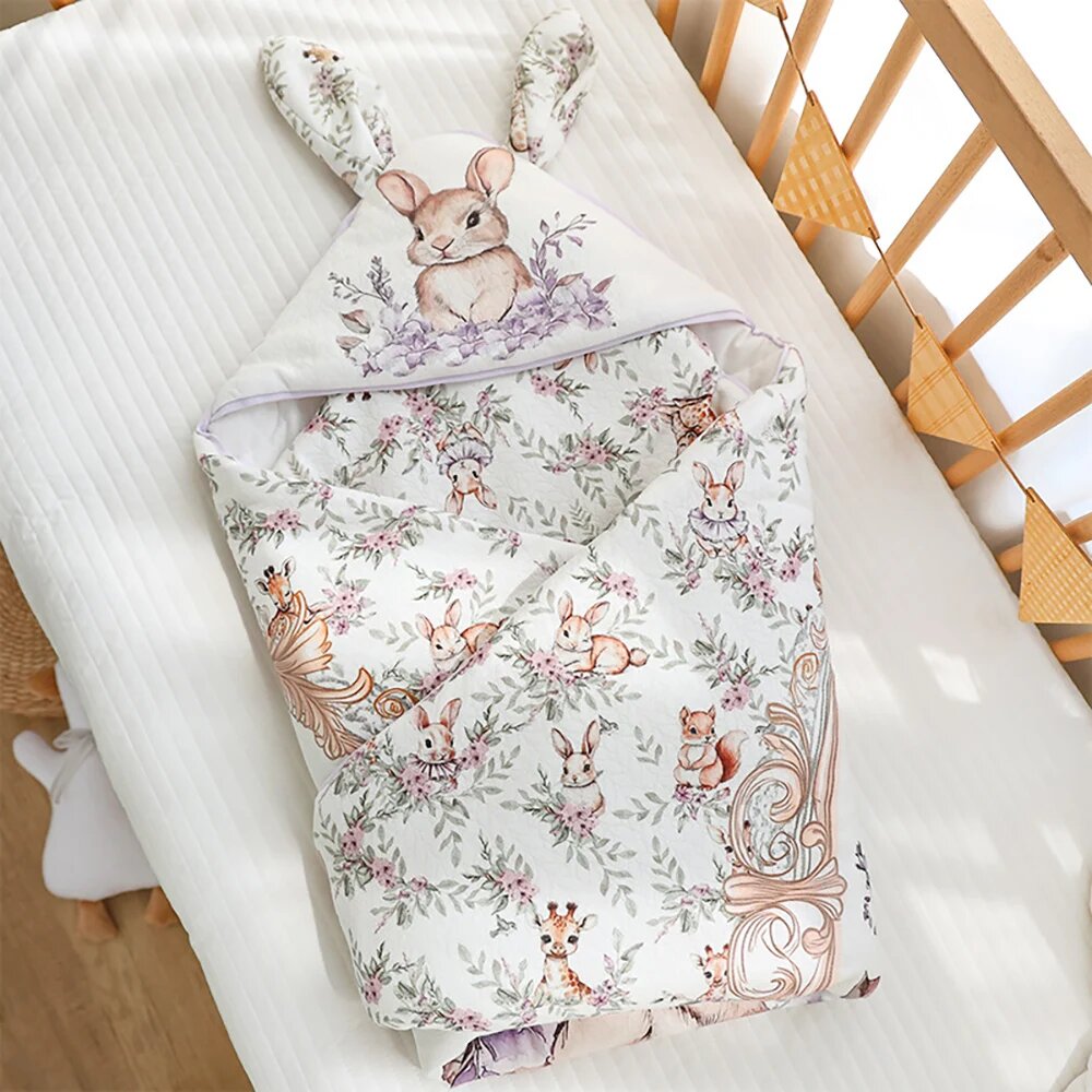 HOUSBAY Одеяло для новорожденных 100% хлопок rabbit