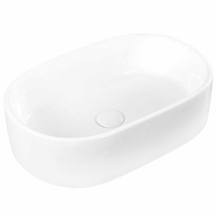 Раковина накладная BelBagno 55 BB1048 Белая, фаянс, без перелива