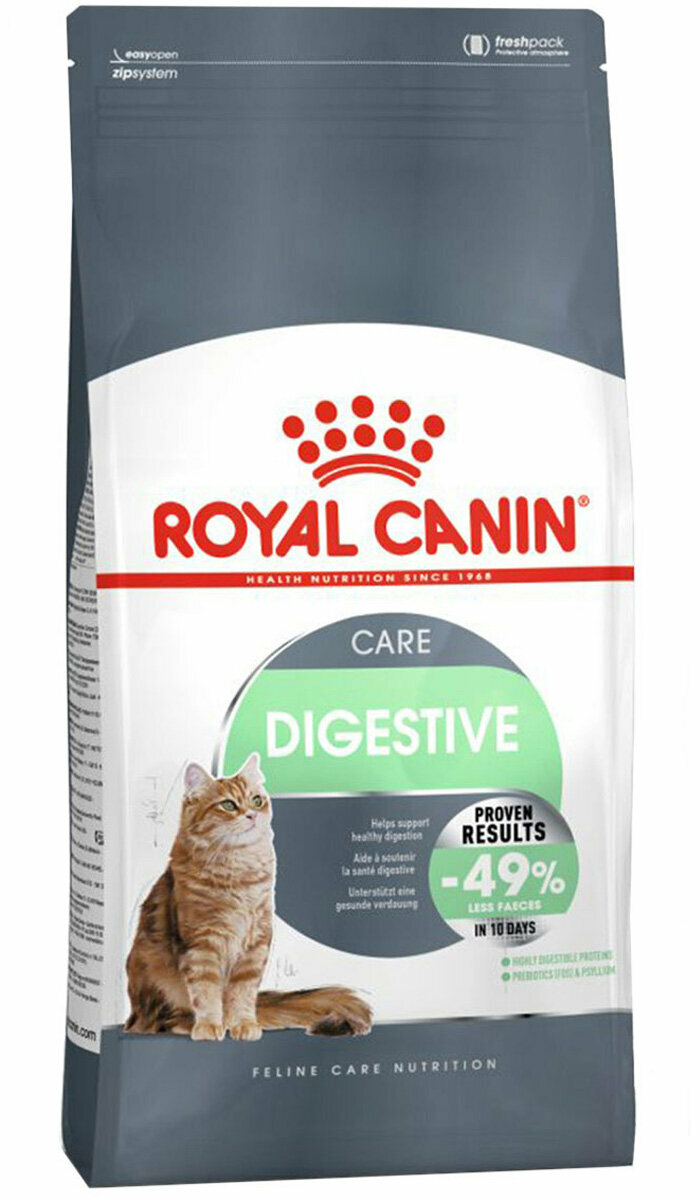 Корм сухой Royal Canin Digestive Care для взрослых кошек для поддержания здоровья пищеварительной системы, 2 кг