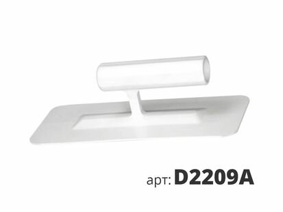 Инструмент для Нанесения Кельма Белая Пластиковая Овальная Stmdecor D2209A 22х9 см.