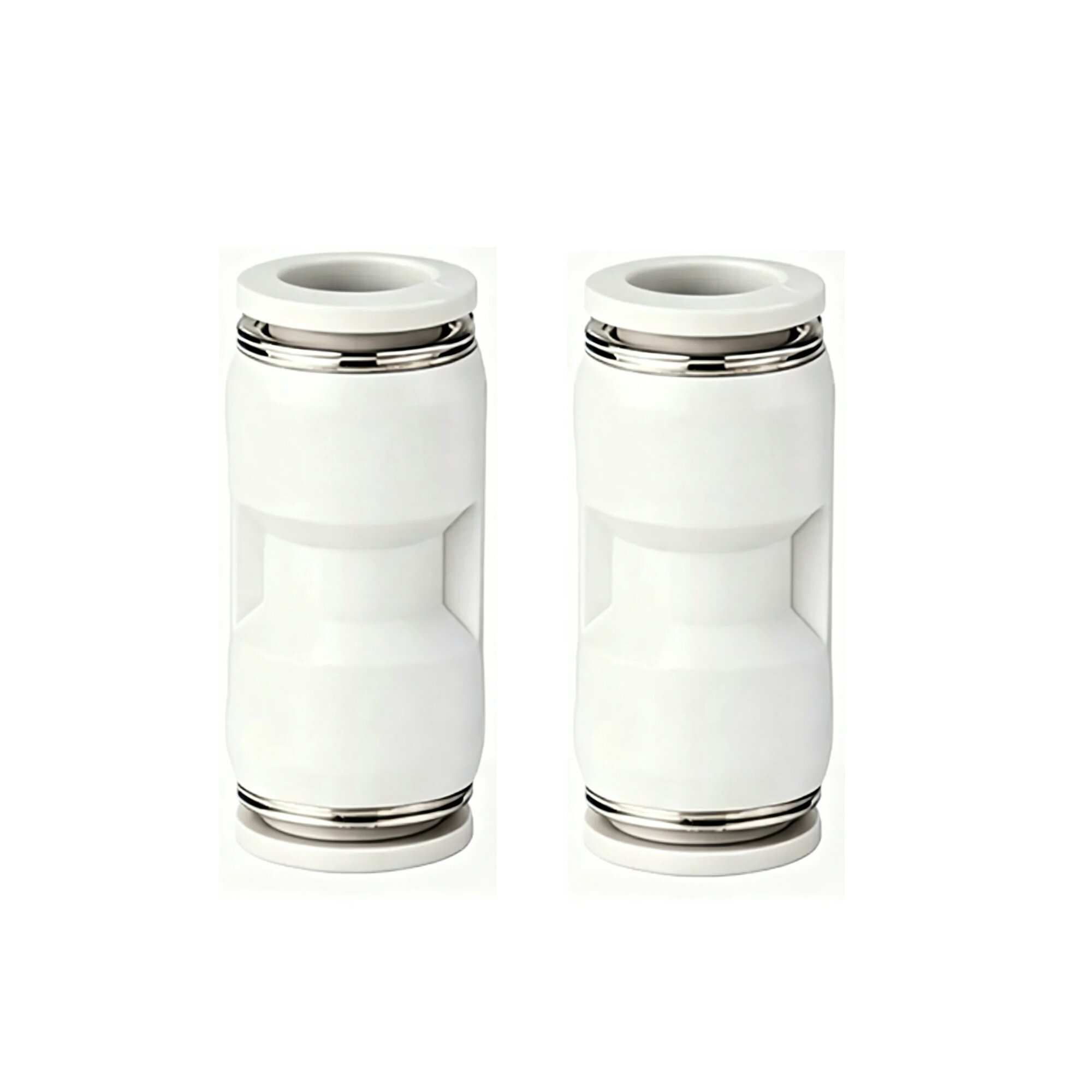 PTFE трубка для 3D принтеров County 4 мм прозрачно-серая Белый, 2X White Connector