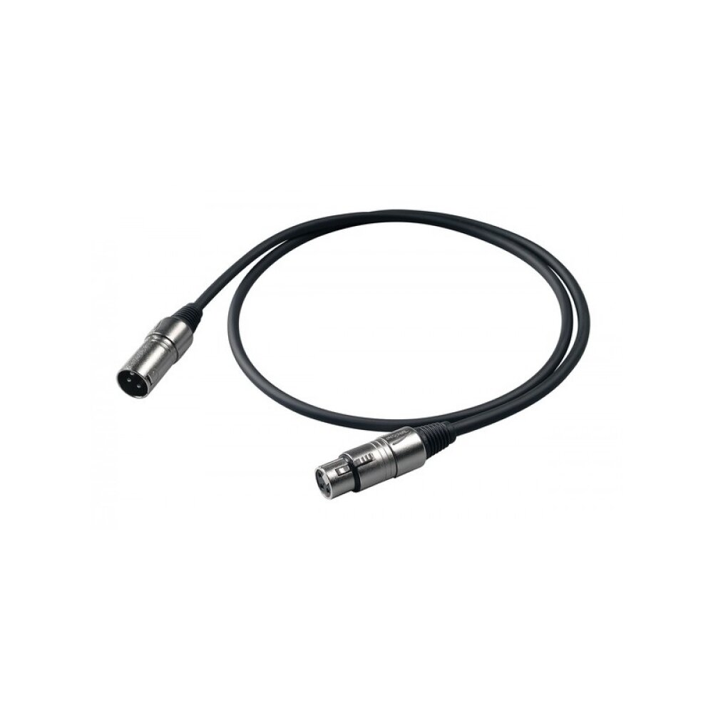 Микрофонный кабель PROEL BULK250LU15 XLR (папа) <-> XLR (мама), длина 15 м