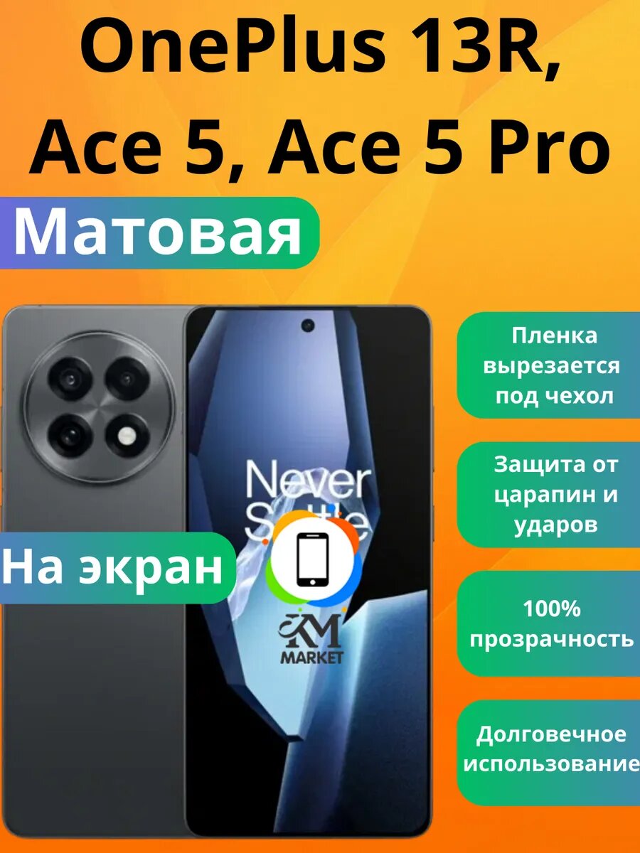 Гидрогелевая защитная пленка OnePlus 13R, Ace 5, Ace 5 Pro