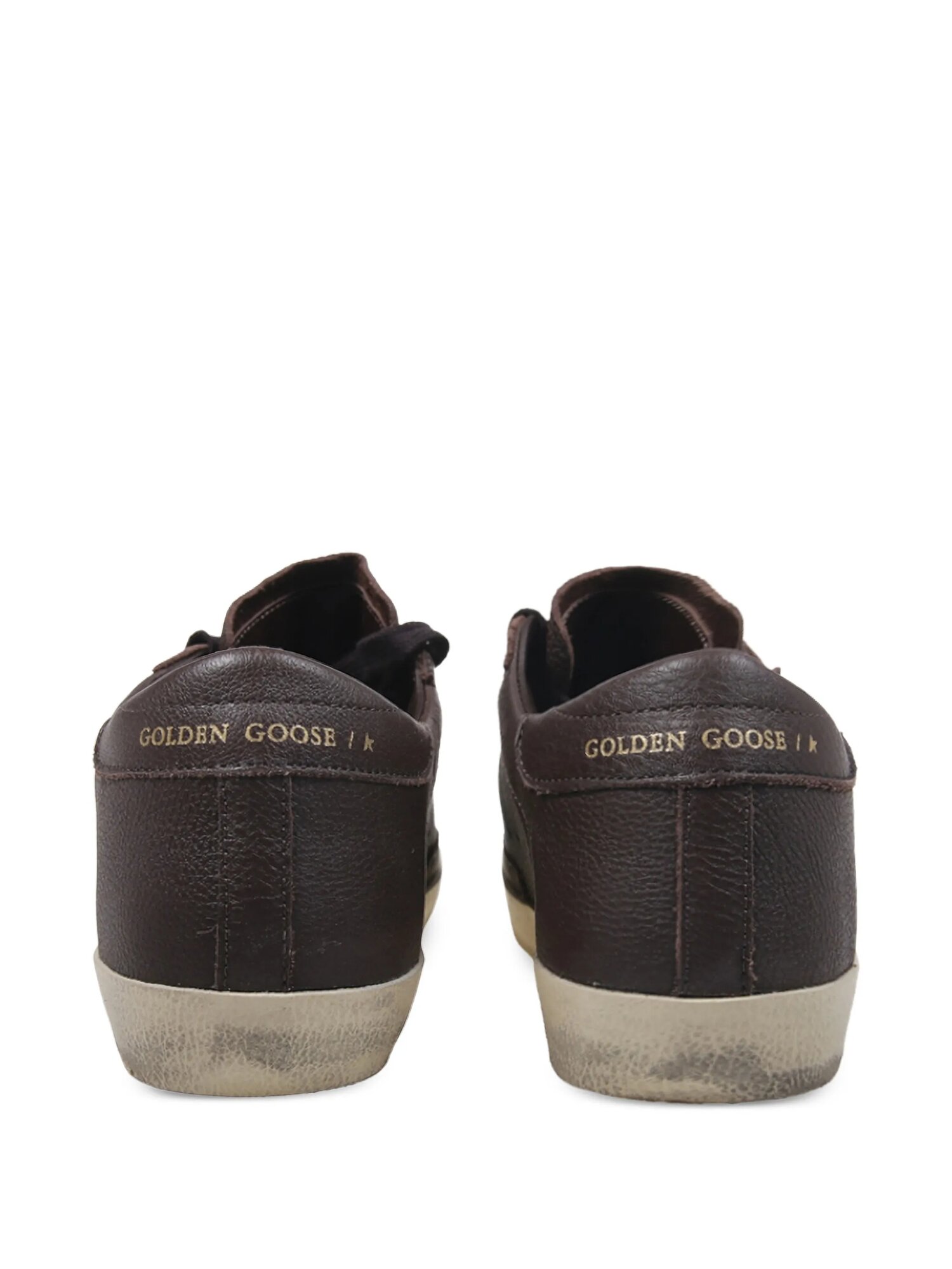 Кроссовки Golden Goose Super-Star, размер 38, коричневый/серый/оранжевый — фото 1