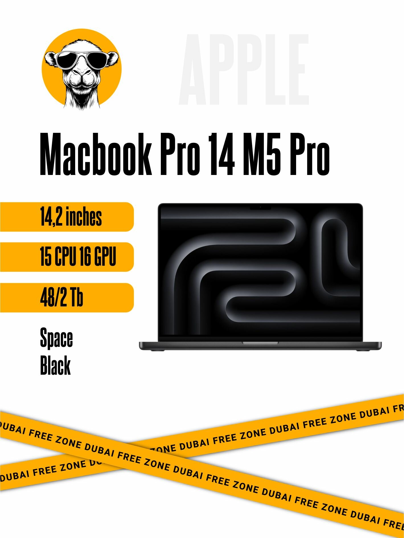 Ноутбук Apple Macbook Pro 14 M5 Pro 48/2Tb (15 CPU/16 GPU) Space Black