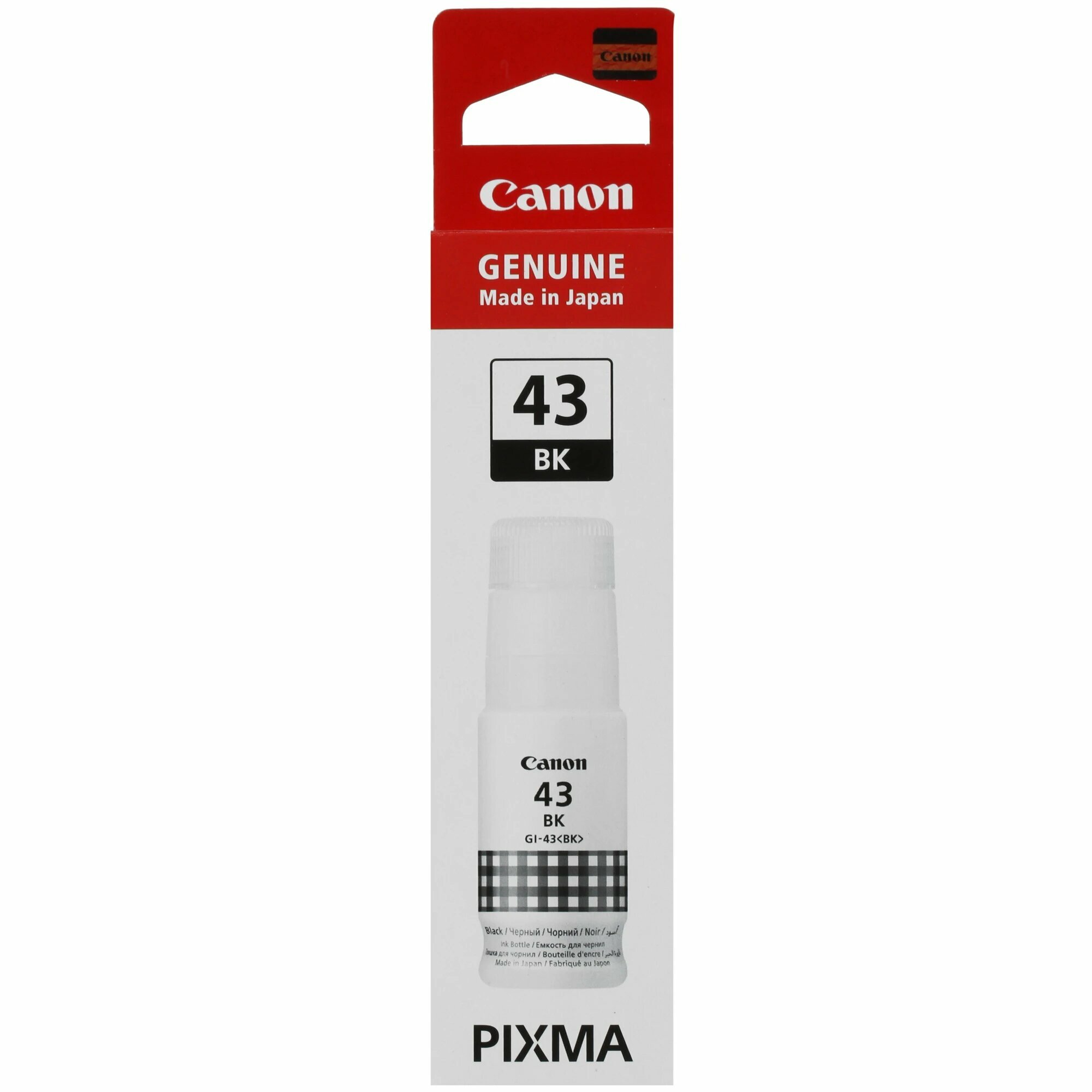 Чернила Canon GI-43BK 4698C001, для Canon, 60мл, черный