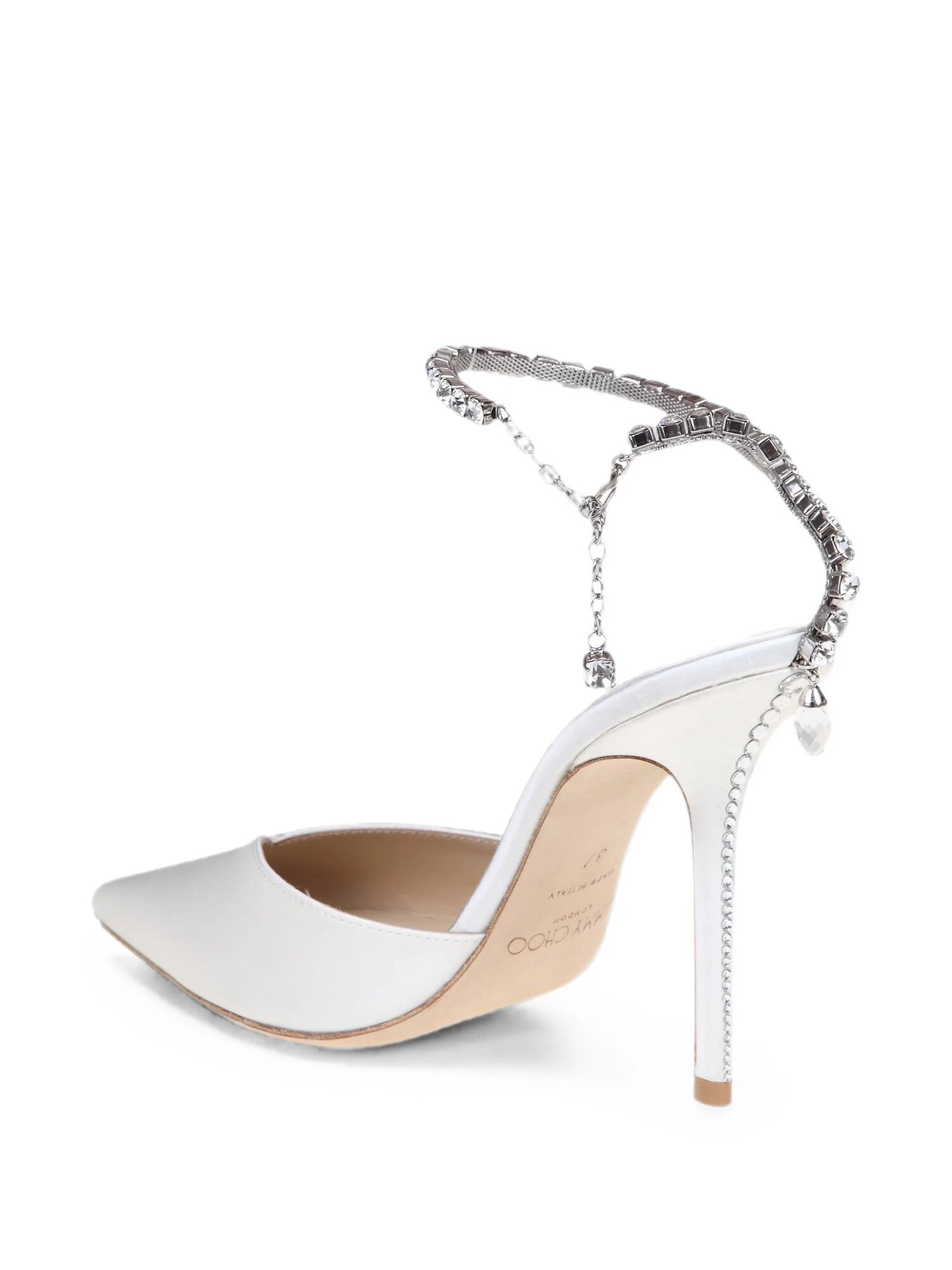 Туфли JIMMY CHOO Saeda, размер 46, бежевый/белый — фото 1