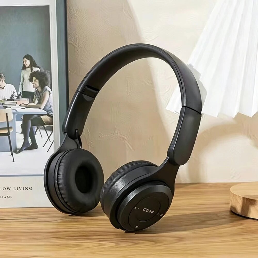 Беспроводные наушники WYMECT Bluetooth с шумоподавлением Черный, черный